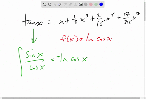 Derive a series expansion of cotx in increasing powers of x by dividing ...