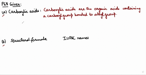 ⏩SOLVED:(a) Define carboxylic acids. (b) Write structural formulas ...