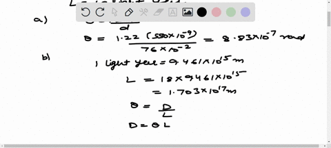 SOLVED:(a) What is the angular separation of two stars if their images are barely resolved by ...