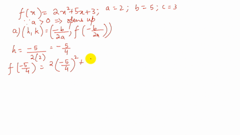 SOLVED:(a) graph each quadratic function by determining whether its graphs opens up or down and ...
