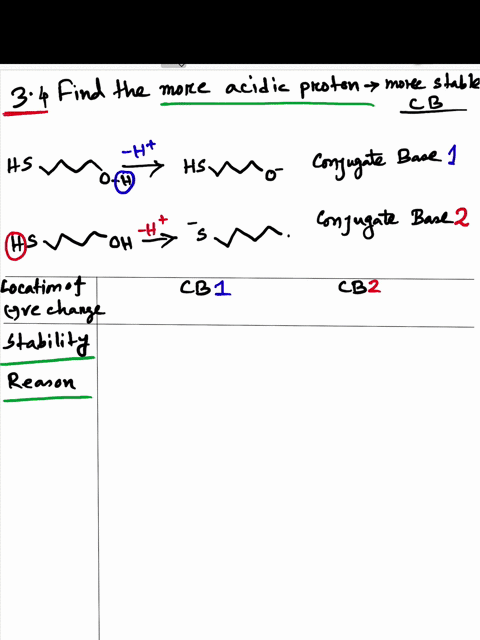 SOLVED: Compare the two protons highlighted below and determine which ...