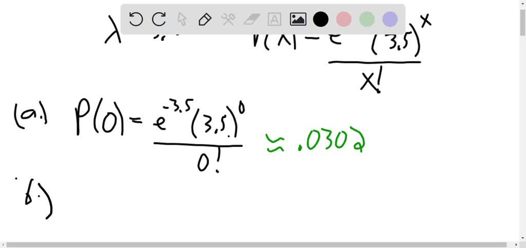 SOLVED:The number of weekly breakdowns of a computer is a random variable having a Poisson ...