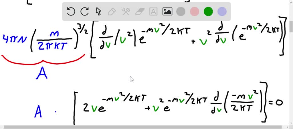 SOLVED: From the Maxwell-Boltzmann speed distribution, show that the ...