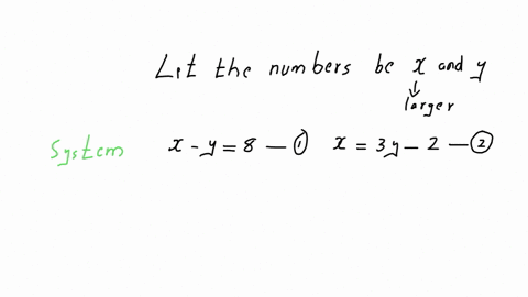 SOLVED:set up a system of linear equations and solve for the indicated quantities. Two positive ...