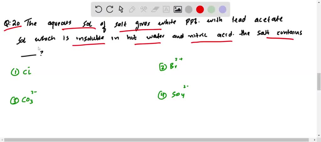 SOLVED:AgNO3 solution does not give white ppt. with CCl4^ with sodium ...