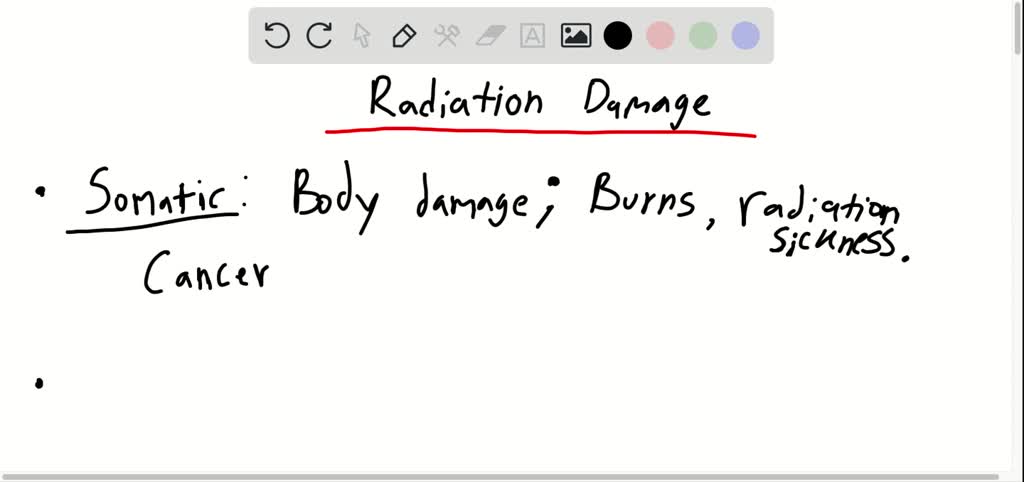 SOLVED:Explain the difference between somatic damage from radiation and ...