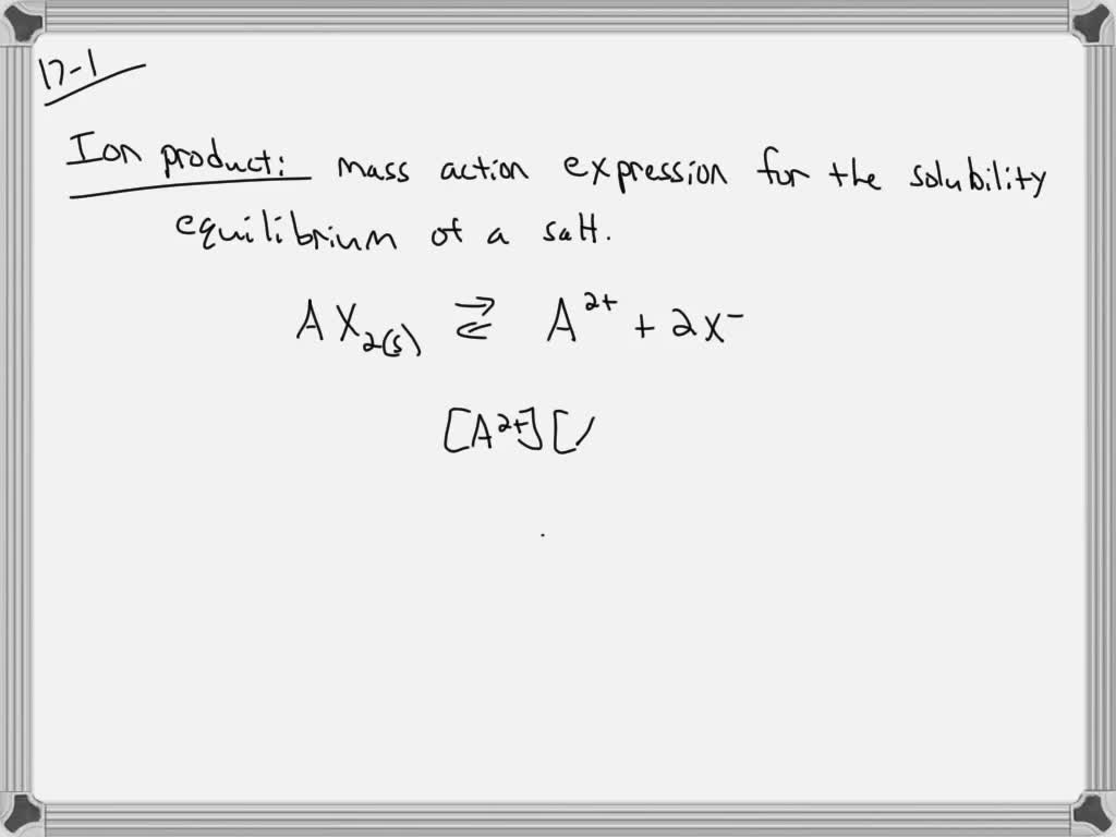 ⏩SOLVED:What is the difference between an ion product and an ion ...