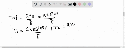 ⏩SOLVED:'Two particles A and B are projected from the same point in… | Numerade
