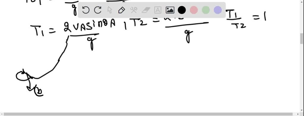 ⏩SOLVED:'Two particles A and B are projected from the same point in… | Numerade