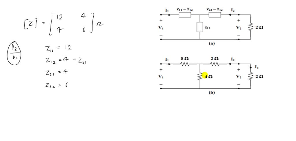 SOLVED:A two-port has the cascade matrix 𝒦=[ 3 2 4 3 ] Subsequently both lower terminals of both ...