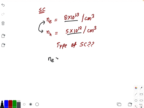 SOLVED:(a) Calculate the concentration of electrons and holes in ...