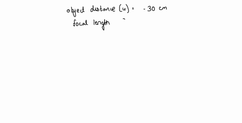 SOLVED:A point object is placed at a distance of 30 cm from a convex ...