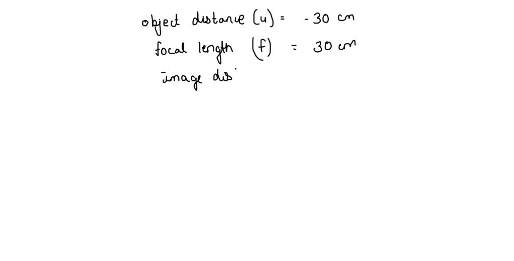 SOLVED:A point object is placed at a distance of 30 cm from a convex ...