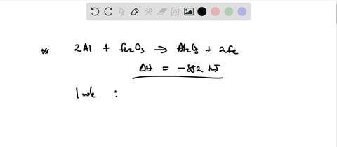 SOLVED:The thermite reaction combines aluminum powder and iron oxide ...