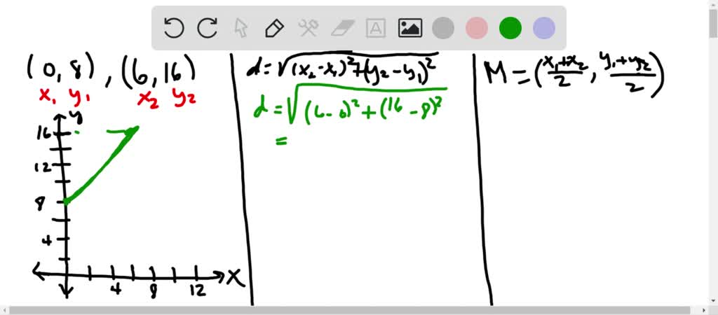 Distance and Midpoint A pair of points is given. (a) Plot the points in ...