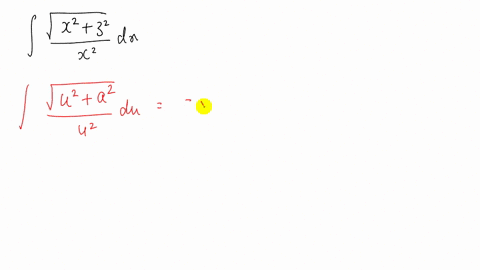 ⏩SOLVED:Calculate using our table of integrals. ∫(√(x^2+9))/(x^2) d… | Numerade