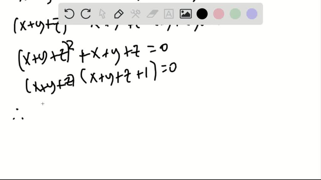 SOLVED a Show That For Fixed Values Of y Z X Is A Repeated Root 