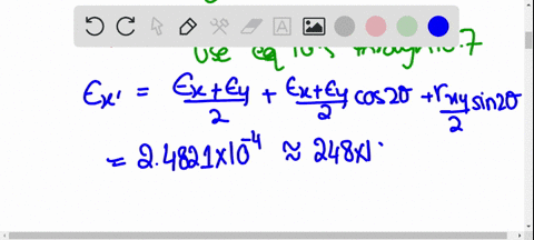 ⏩SOLVED:The state of strain at the point on the arm has components ...