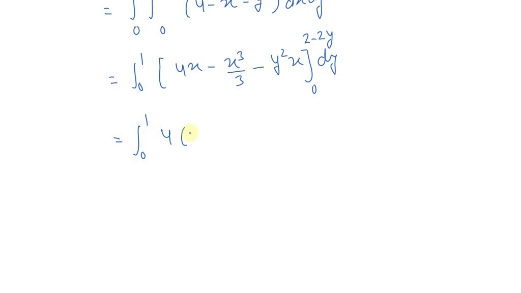 SOLVED:Use a double integral to find the volume of the solid shown in ...
