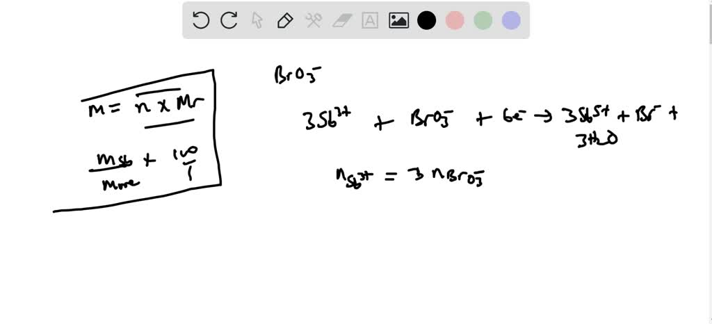 ⏩SOLVED:The quantity of antimony in a solution can be determined by ...