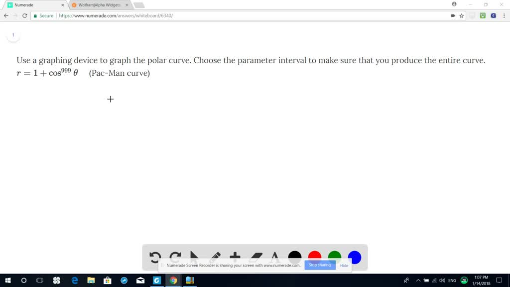 SOLVED:Use a graphing device to graph the polar curve. Choose the parameter interval to make ...