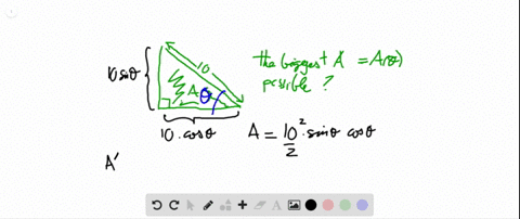 ⏩SOLVED:Multiple Choice What is the maximum area of a right triangle ...