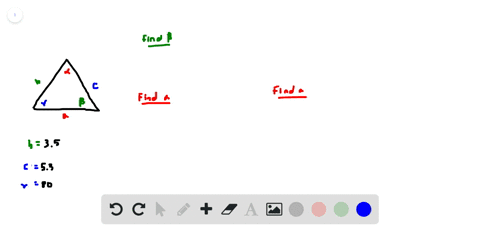 SOLVED:Determine whether there is no triangle, one triangle, or two triangles. Then solve each ...