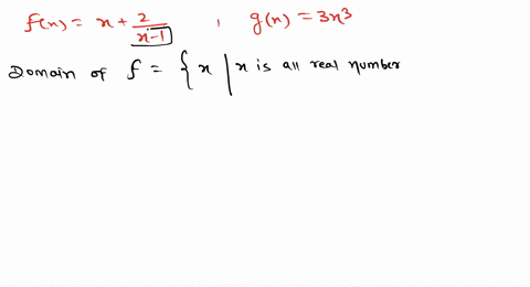 SOLVED:For each pair of functions f and g, determine the domain of the sum, the difference, and ...