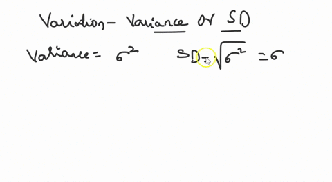 SOLVED:Another measure of variation is variance, which equals \sigma^{2 ...