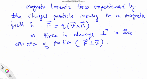 ⏩SOLVED: Can a charged particle be accelerated by a magnetic field ...