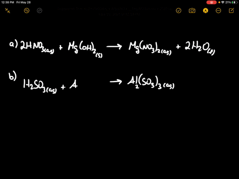 SOLVED:We can tell from the formula of a salt how it can be produced ...