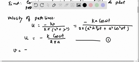 SOLVED:A velocity field is given by \vec{V}=a y t \hat{i}-b x \hat{j ...