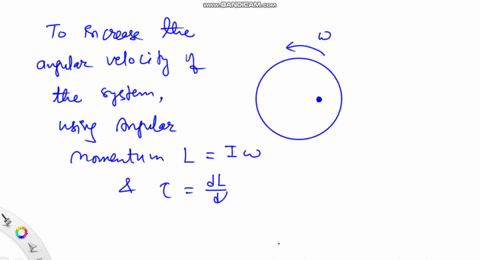 SOLVED:The diagram above shows a top view of an object of mass M on a circular platform of mass ...