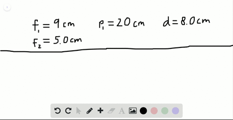 SOLVED:80 through 87. 80,87, 83 Two-lens systems. In Fig. 34-45 stick ...