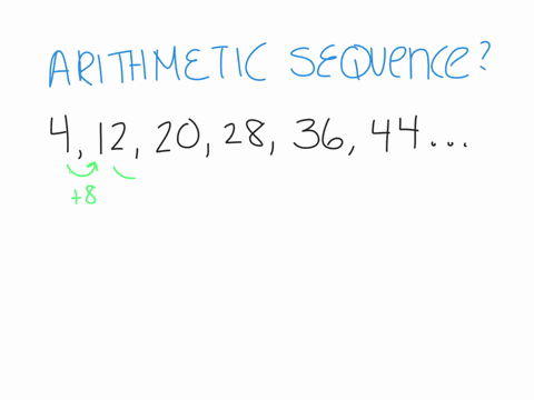 ⏩SOLVED:Determine if each sequence is arithmetic, and if so,… | Numerade