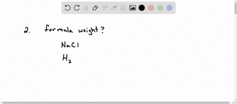 SOLVED:What is the difference between a formula weight and a molecular ...