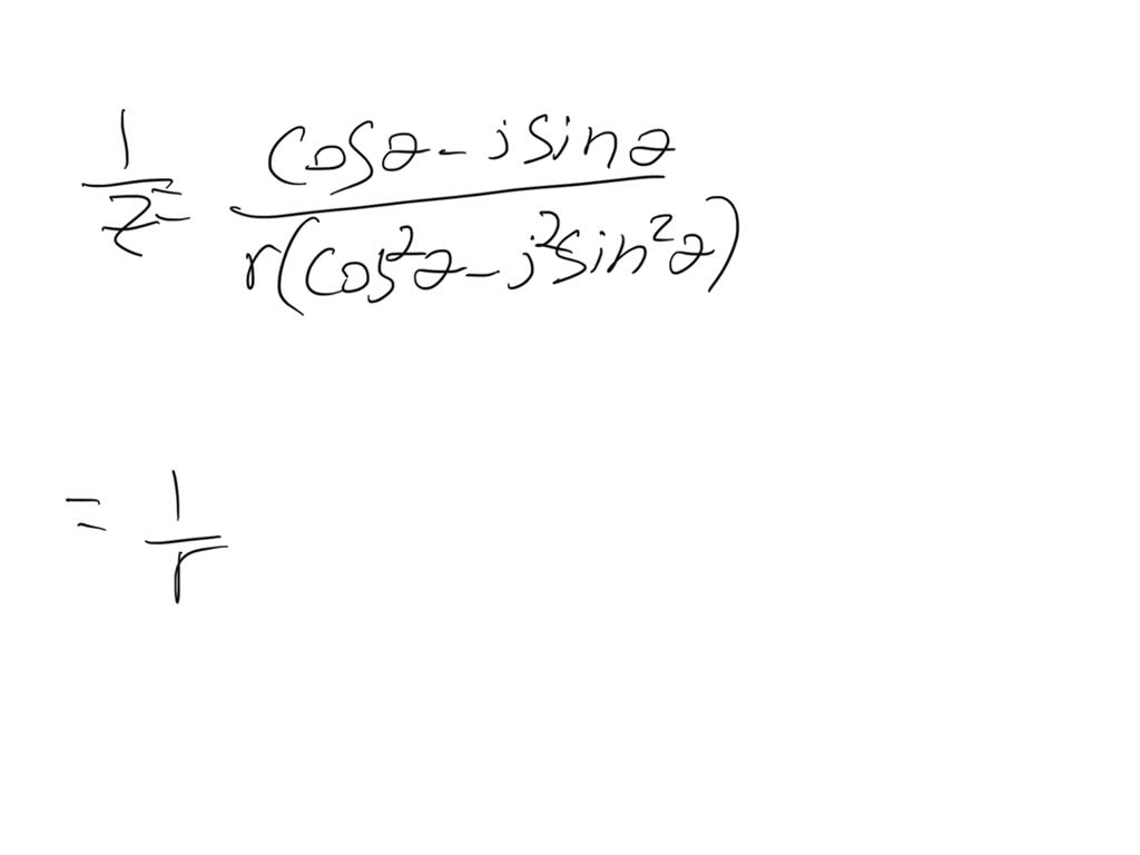 SOLVED:If z is a nonzero complex number in polar form, describe 1 / z ... SOLVED:If z is a nonzero complex number in polar form, describe 1 / z ...