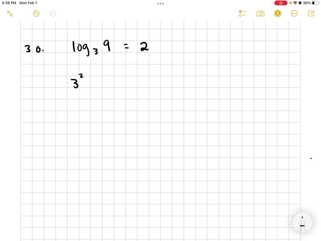 SOLVED:Find the value of each logarithmic expression. log3 9