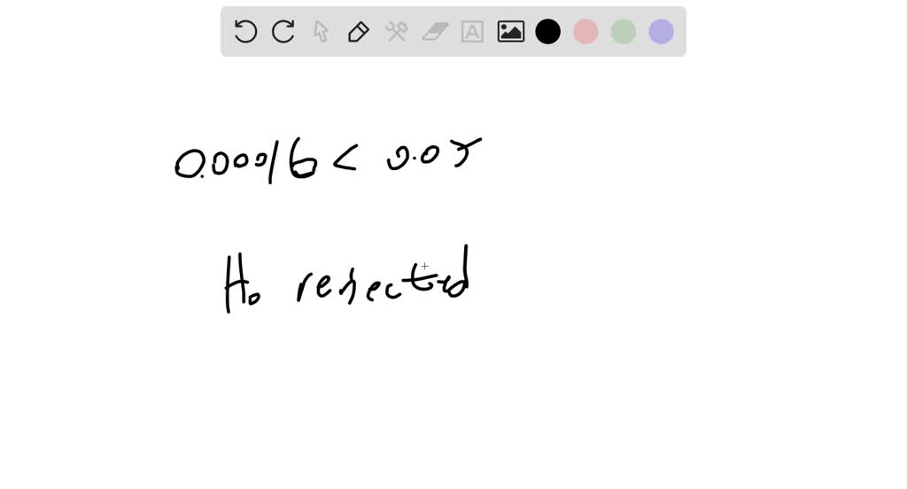 SOLVED:The following data were obtained in an experiment designed to check whether there is a ...
