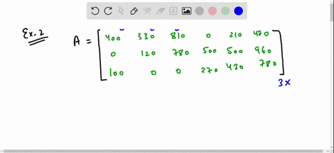 SOLVED:The matrix \mathbf{A} in Example 2 shows the numbers of items ...