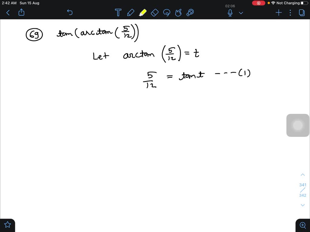 SOLVED Find The Exact Value Or State That It Is Undefined Tan arctan