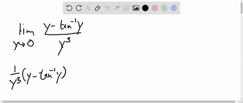SOLVED:Use series to evaluate the limits. limy → 0(y-tan ^-1 y)/(y^3)
