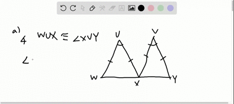 ⏩SOLVED:The triangular faces of the peaks on a roof are congruent ...