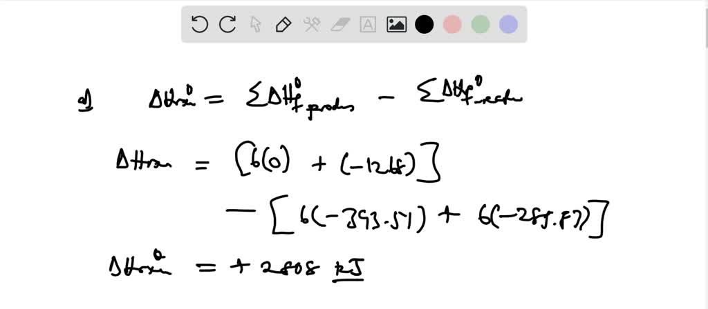 SOLVED:Use the standard enthalpies of formation from Appendix G to calculate the enthalpy change ...