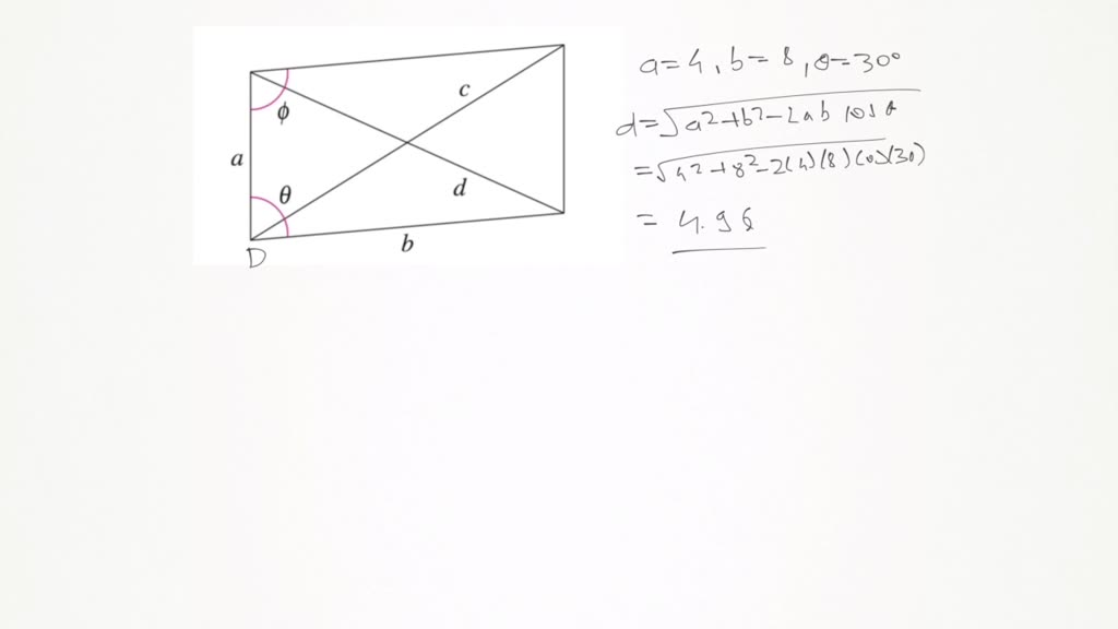 SOLVED:Complete the table by solving the parallelogram shown in the ...