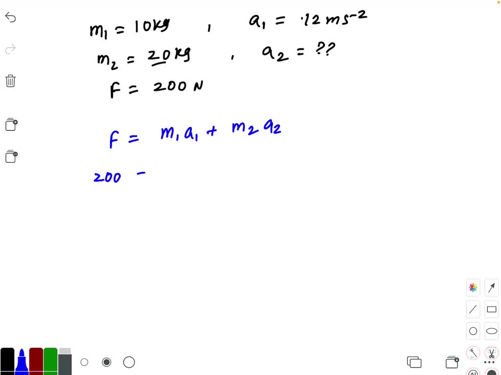 SOLVED Two Masses Of 10 Kg And 20 Kg Are Connected By A Massless