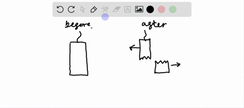 SOLVED:A firecracker is initially at rest on a horizontal, friction less surface. It explodes ...