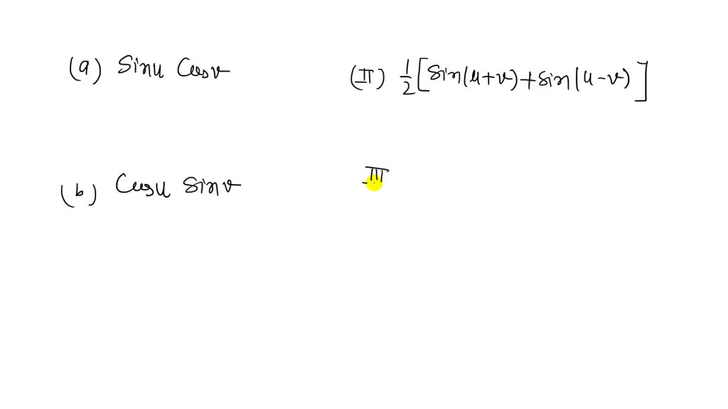 SOLVED:Derive the product-to-sum formulas. Start with the sum and ... SOLVED:Derive the product-to-sum formulas. Start with the sum and ...
