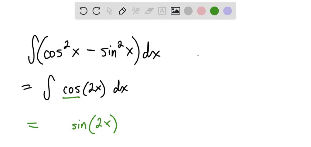 SOLVED:Use trigonometric identities to compute the indefinite integrals ...