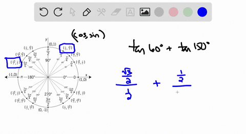 ⏩SOLVED:Find the exact value of: tan60^∘+tan150^∘ | Numerade